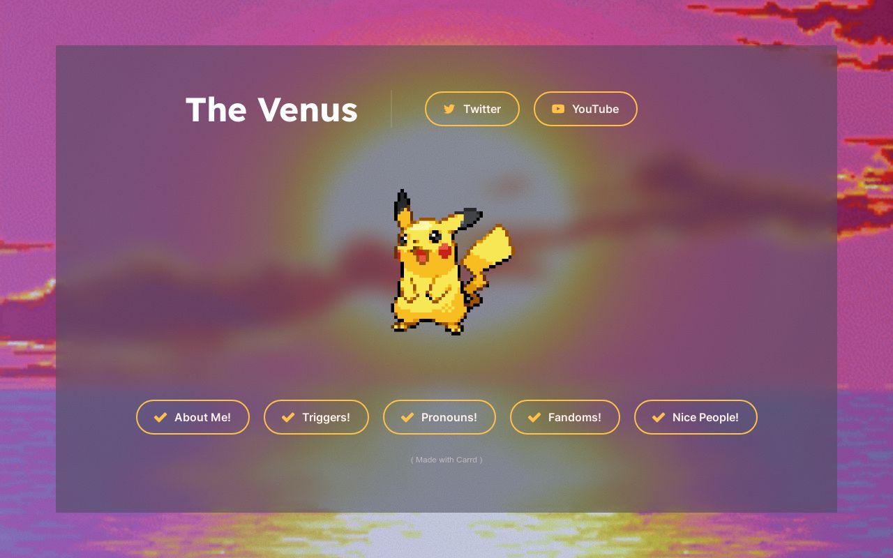 Venus' card